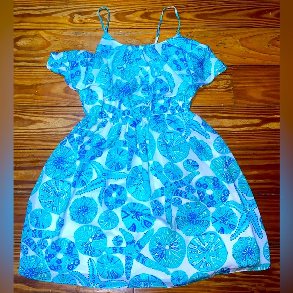 Lilly Pulitzer for Target | Dresses | Sea Shell And Urchin Teal Lilly ...
